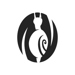 Snail logo template isolated brand identity icon Vector Image