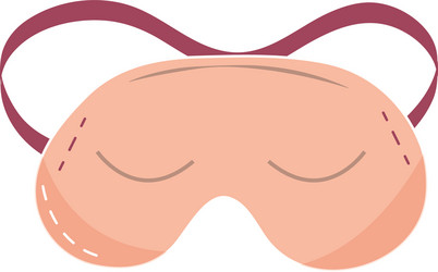 Sleep mask cartoon Royalty Free Vector Image - VectorStock