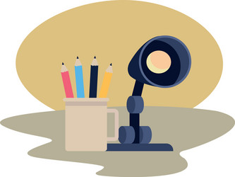 Office and workplace elements cartoons Royalty Free Vector