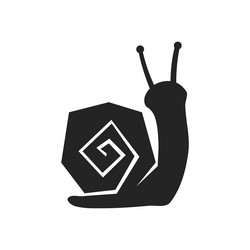 Snail logo template isolated brand identity icon Vector Image