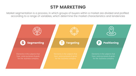 Stp marketing strategy model for segmentation Vector Image