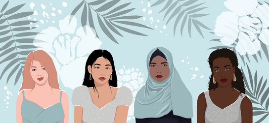 People from different ethnic groups Royalty Free Vector