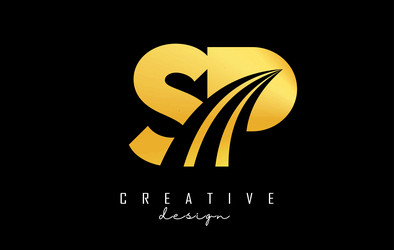 Small letters sp s p logo with a minimalist Vector Image