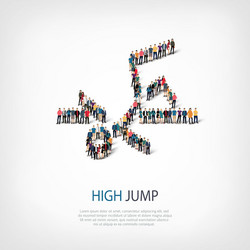 High jump sign Royalty Free Vector Image - VectorStock