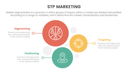 Stp marketing strategy model for segmentation Vector Image