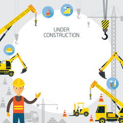 Construction frame Royalty Free Vector Image - VectorStock