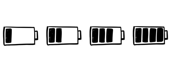 Battery charger cartoon electric device for power Vector Image