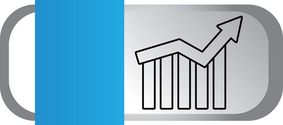 Statistics graphics cartoon Royalty Free Vector Image