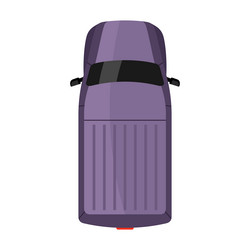 Light blue car top view Royalty Free Vector Image