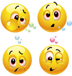Stoned emoticon Royalty Free Vector Image - VectorStock