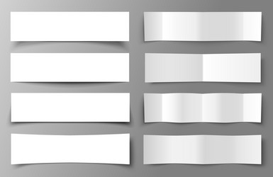 Banners with shadows Royalty Free Vector Image