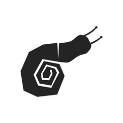 Snail logo template isolated brand identity icon Vector Image