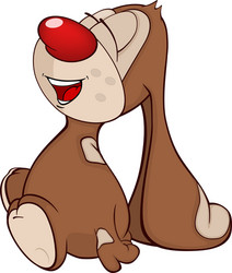 Rabbit toy cartoon Royalty Free Vector Image - VectorStock