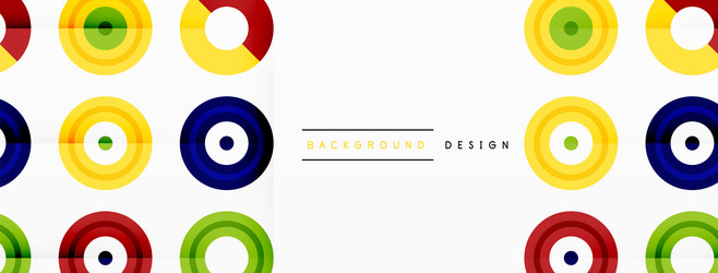 Eye-catching background of colorful circles of Vector Image