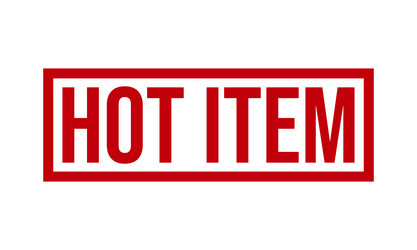 Hot item rubber stamp seal Royalty Free Vector Image