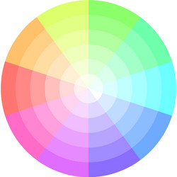 Colorful palette full spectrum colors Royalty Free Vector