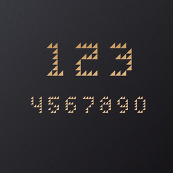 Thread font Royalty Free Vector Image - VectorStock