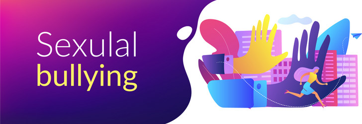 Sexual harassment concept Royalty Free Vector Image