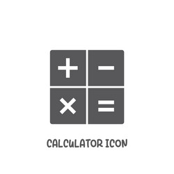 Calculator icon Royalty Free Vector Image - VectorStock