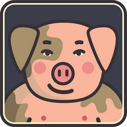 Pig Face Drawing Vector Images (over 3,100)