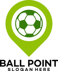 Fast ball logo designs concept soccer Royalty Free Vector