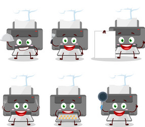Printer Character Cartoon Vector Images (over 840)