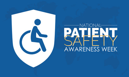 National patient safety awareness week awareness Vector Image