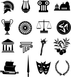 Ancient roman set Royalty Free Vector Image - VectorStock