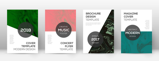 Abstract cover grand design template suminagashi Vector Image