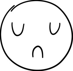 Doodle emoji doodles image pictograph smile Vector Image
