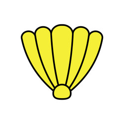 Shell graphic design template isolated Royalty Free Vector