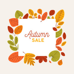 Autumn text box Royalty Free Vector Image - VectorStock
