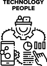 People Process Technology Icons Vector Images (over 14,000)