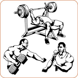 Motivational text for bodybuilding or fitness Vector Image