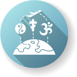 Religious tourism icon Royalty Free Vector Image