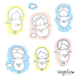 Baby Angels Vector Images (over 9,100)