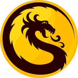 A dragon symbol Royalty Free Vector Image - VectorStock