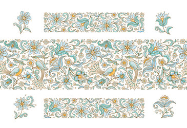 India Corner Pattern Vector Images (over 110)