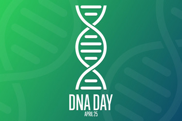 Dna day april 25 holiday concept template Vector Image