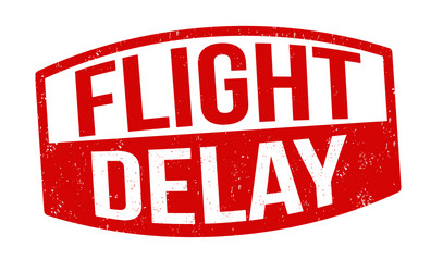 Delayed sign or stamp Royalty Free Vector Image