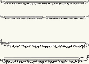 Scroll border Royalty Free Vector Image - VectorStock