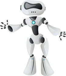 Realistic Humanoid Robot Vector Images (over 150)