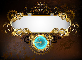 Three banners with clock Royalty Free Vector Image