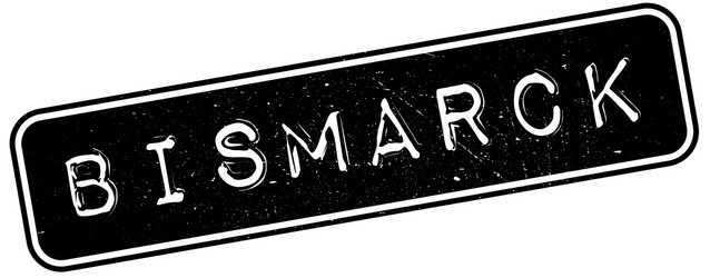 Bismarck rubber stamp Royalty Free Vector Image