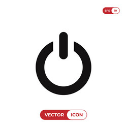 Power icon electric sign isolated on white Vector Image