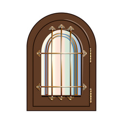 Vintage window Royalty Free Vector Image - VectorStock