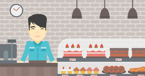 Man Behind Counter Vector Images (over 120)