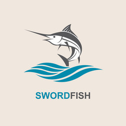 Swordfish logo Royalty Free Vector Image - VectorStock