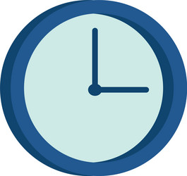 Wall clock round frame isolated Royalty Free Vector Image