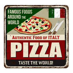 Pizza sign or stamp Royalty Free Vector Image - VectorStock